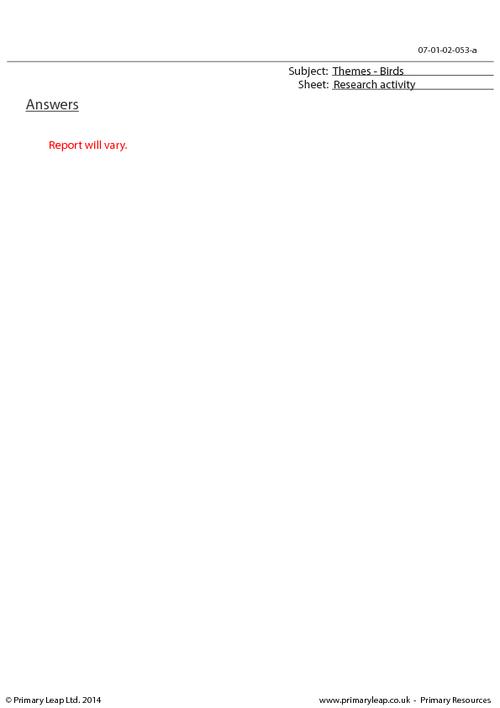 Literacy: Research Activity Peregrine Falcon | Worksheet | PrimaryLeap ...