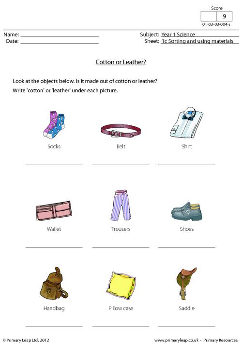 Year 1: Science Printable Resources & Free Worksheets for Kids ...