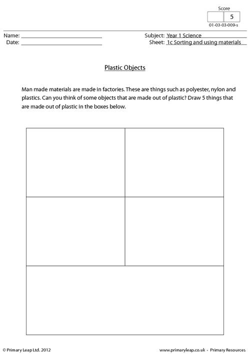 Year 1: Science Printable Resources & Free Worksheets for Kids ...