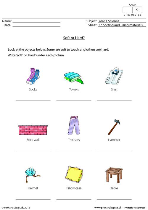 Year 1: Science Printable Resources & Free Worksheets for Kids ...