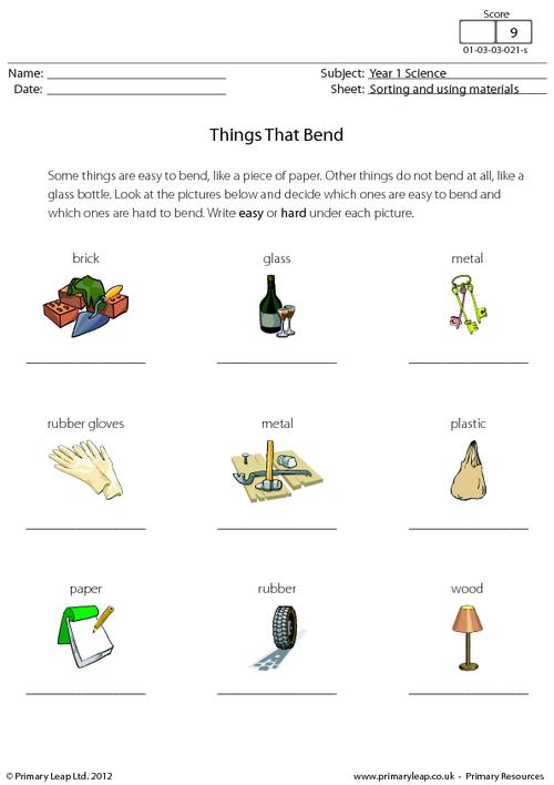 Year 1: Science Printable Resources & Free Worksheets for Kids ...