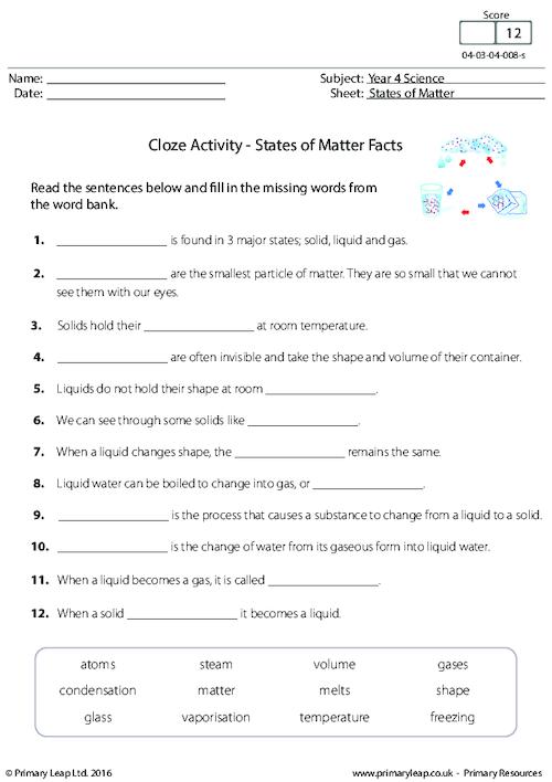 Science: How does the water cycle work? | Worksheet | PrimaryLeap.co.uk