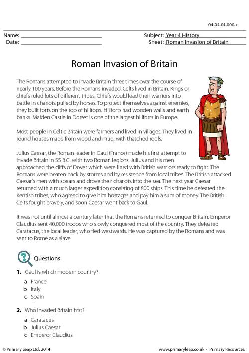 History: Reading Comprehension The Colosseum | Worksheet | PrimaryLeap ...
