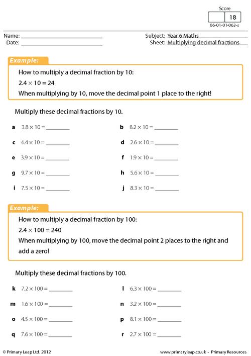Year 6: Numeracy Printable Resources & Free Worksheets for Kids ...