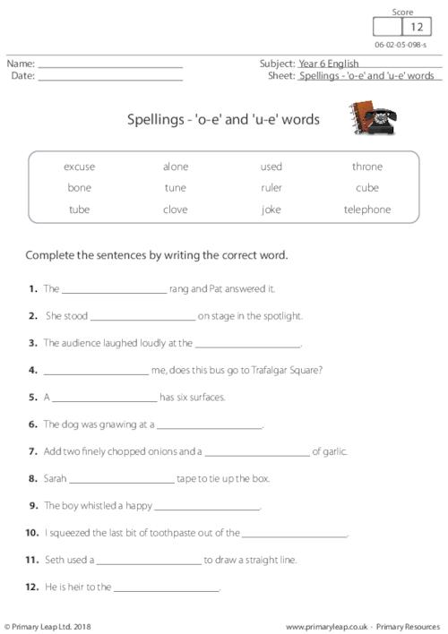 Year 6: Literacy Printable Resources & Free Worksheets for Kids ...