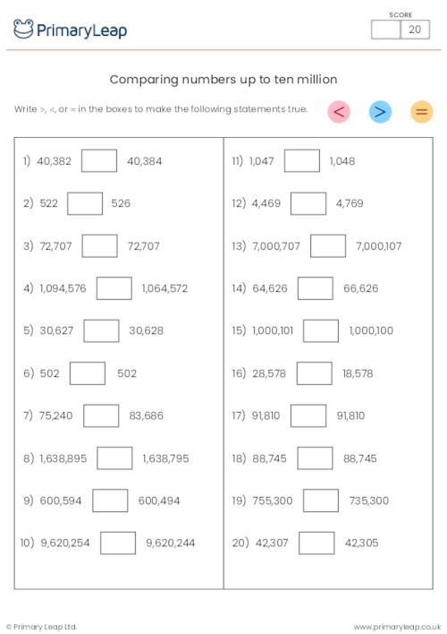 Primary school worksheets | primaryleap.co.uk
