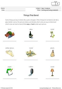 Year 1: Science Printable Resources & Free Worksheets for Kids ...